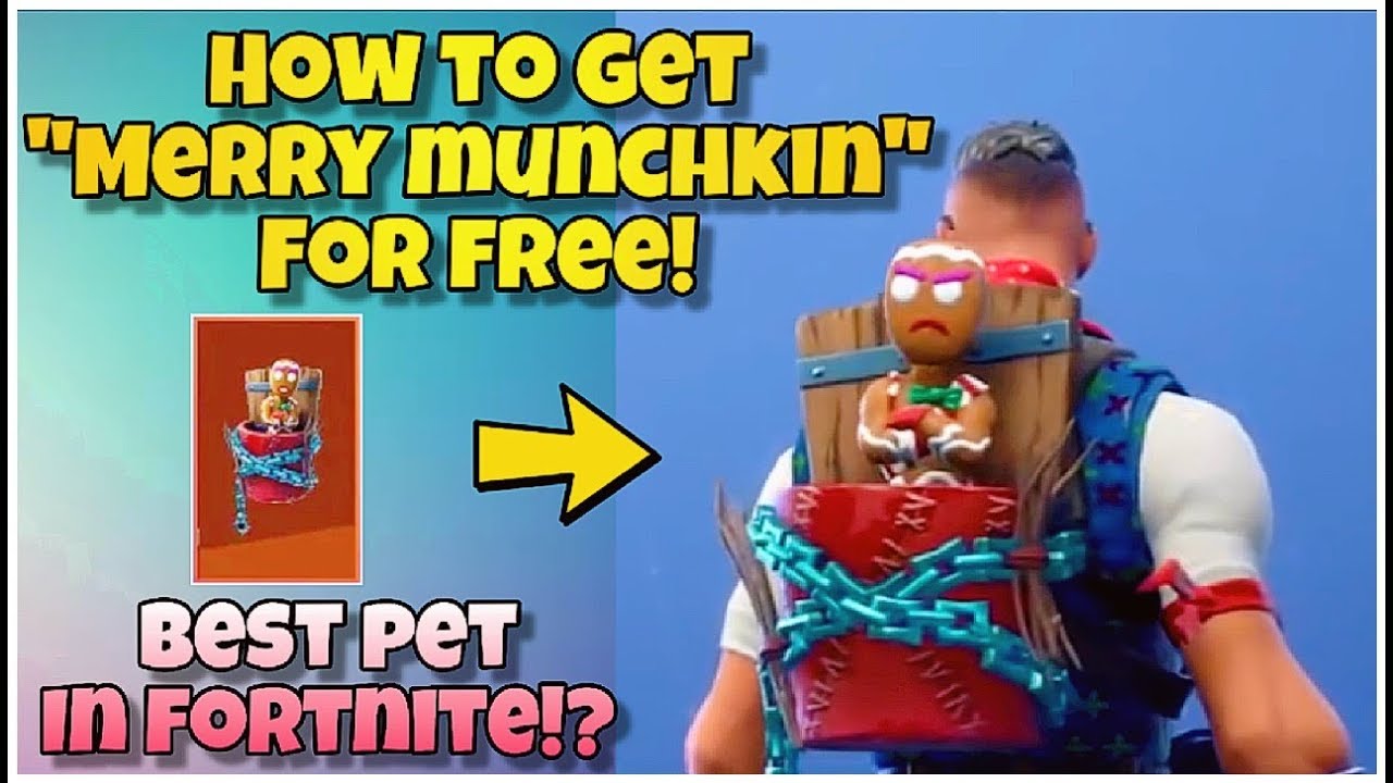 How To Unlock "MERRY MUNCHKIN" PET FREE! Fortnite Battle Royale ...