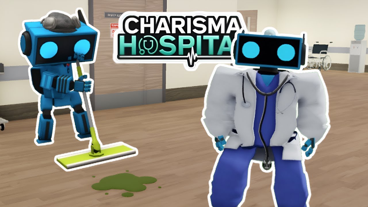 I became a janitor and doctor in ROBLOX Charisma Hospital - YouTube