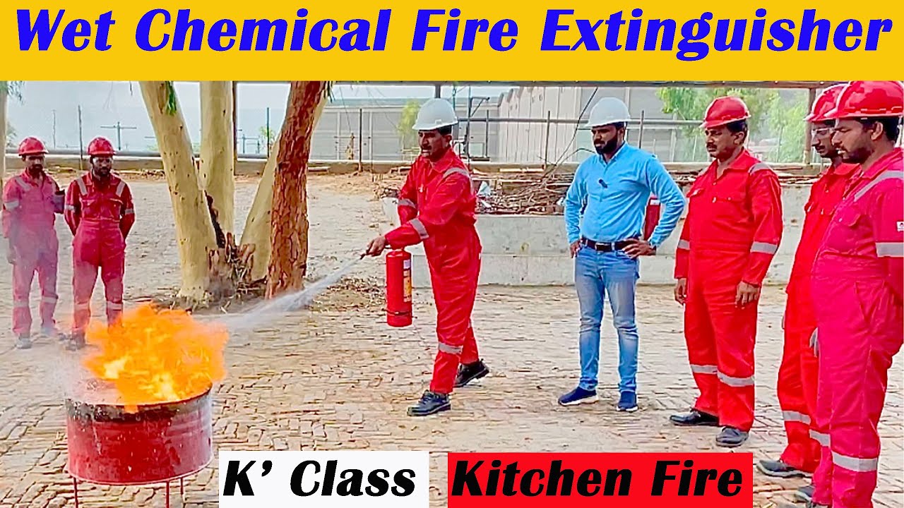 Wet Chemical Fire Extinguisher and how to use - K" Class Fire - Kitchen ...