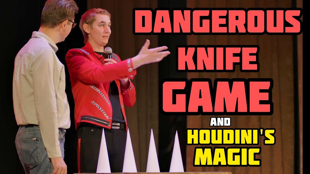 KNIFE GAME MOST DANGEROUS MAGIC and Houdini's handcuffs - Alex Black ...