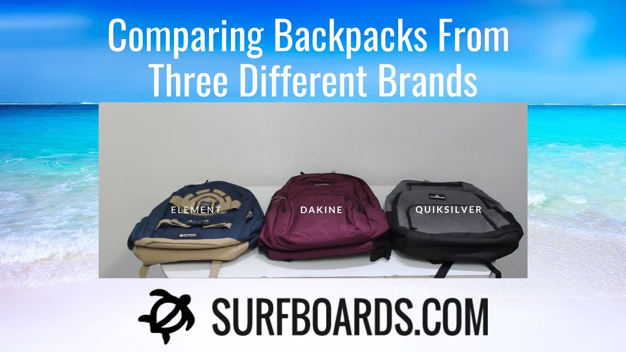 Product Comparisons | Three Brands of Backpacks - YouTube