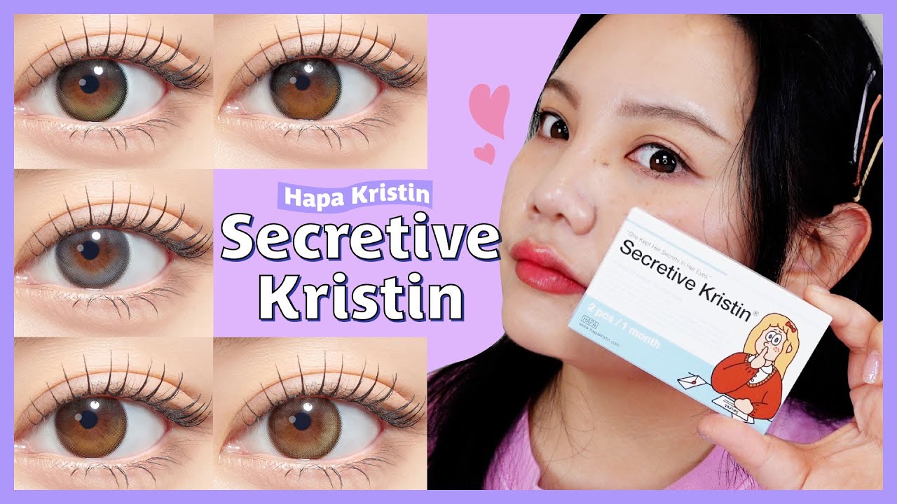 NEW Secretive Kristin Contact Lens Review 👀 Hapa Kristin | #EOTD ...