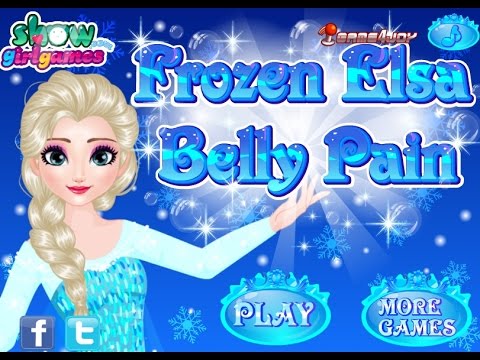 Frozen Elsa Belly Pain - Games Walkthrough - YouTube