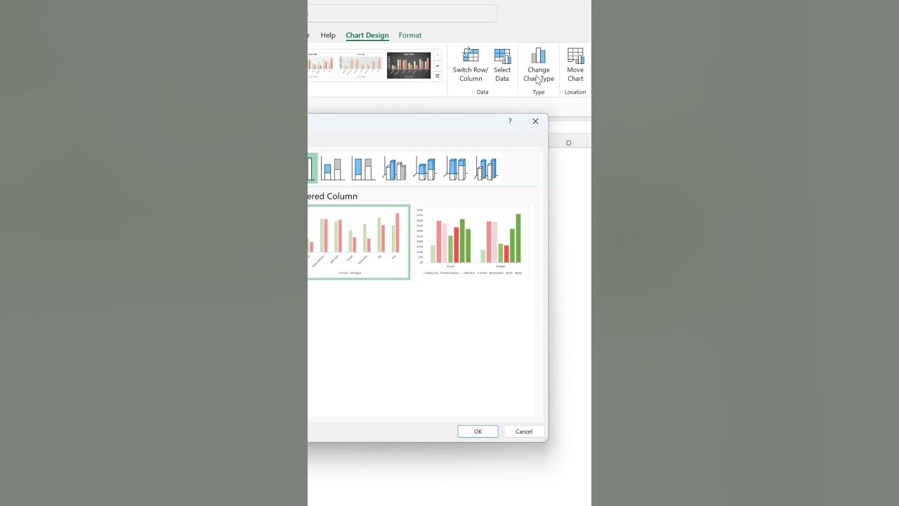 How To Create An Actual Vs Target Chart In Excel ๐ Excel Tutorial Exceltips Youtube