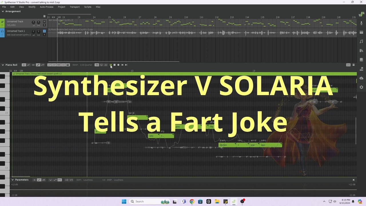 Synthesizer V SOLARIA Tells a Fart Joke - YouTube