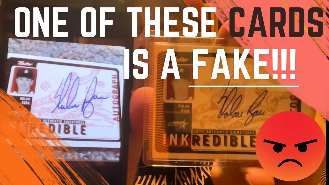 I Got CHEATED!!! 1999 Upper Deck Nolan Ryan Baseball Card Autograph ...