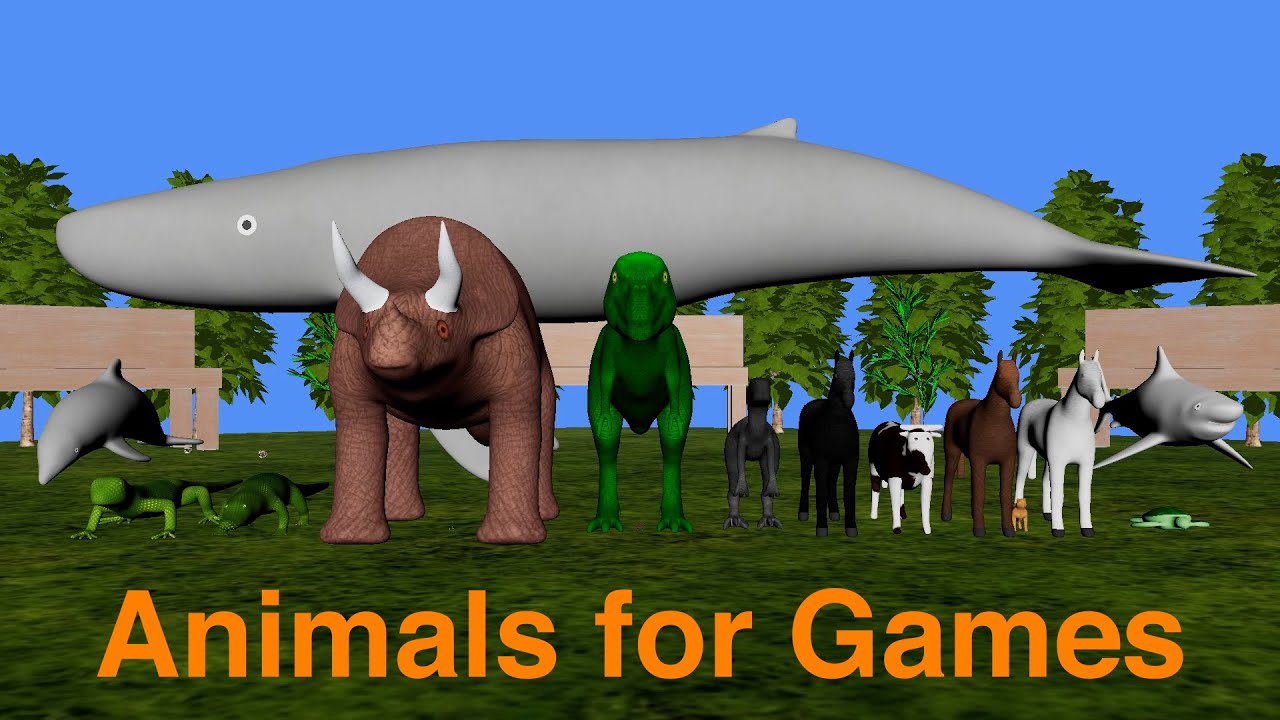 Animals Designs for Video Games - YouTube