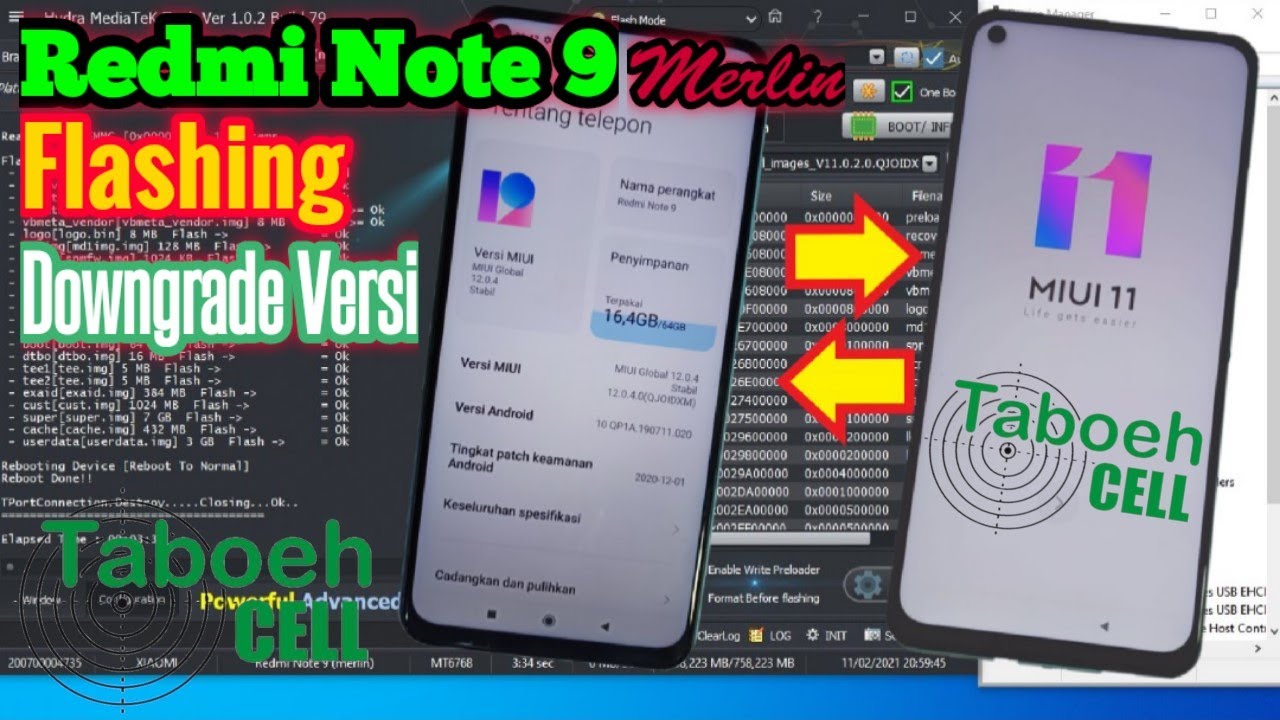 Redmi Note 9 Merlin Flash Ulang || Update maupun Downgrade ...
