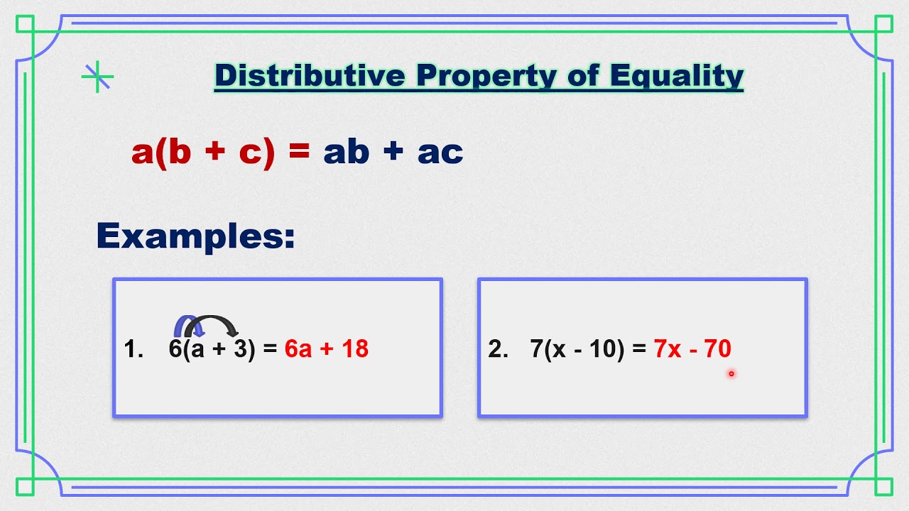 PROPERTIES OF EQUALITY (MATHEMATICS 8 Q2 week 9) - YouTube
