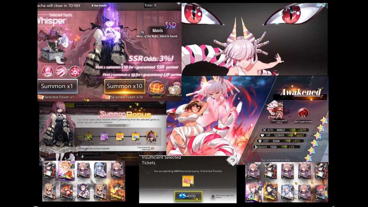 Illusion Connect - Summons for Mavis + Fenebeth Awakening - YouTube