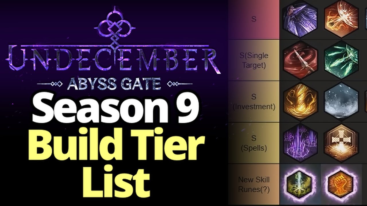 Build Tier List | Season 9 Abyss Gate | Undecember - YouTube