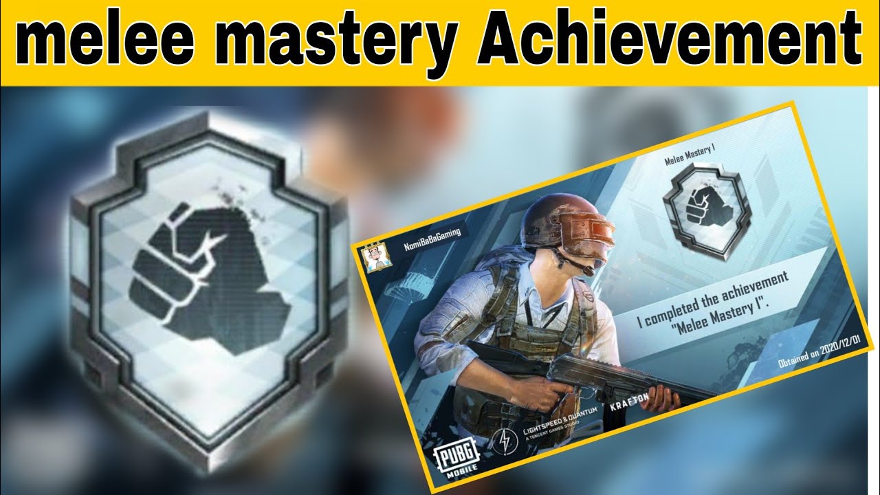 EASY WAY TO COMPLETE MELEE MASTERY IN BGMI PUBG MOBILE || GET 5 PREMIUM ...