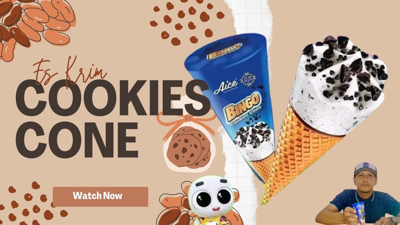 Es Krim Cookies Cone - REVIEW ES KRIM AICE BINGO COOKIES CONE - YouTube