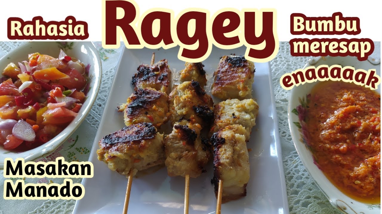 Cara membuat sate ragey Manado. Empuk dan bumbu meresap - YouTube