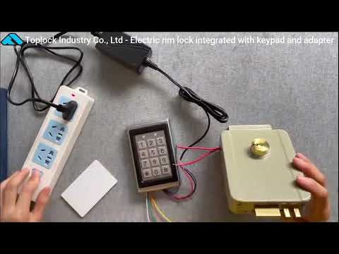 How to integrated electric rim lock with access control keypad and adapter?