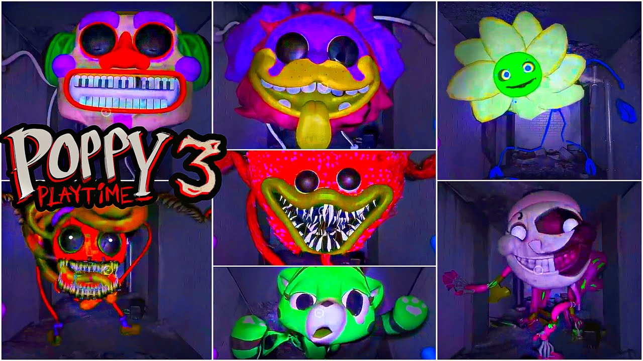 Screamers With New Characters \Poppy Playtime Chapter 3\ - YouTube