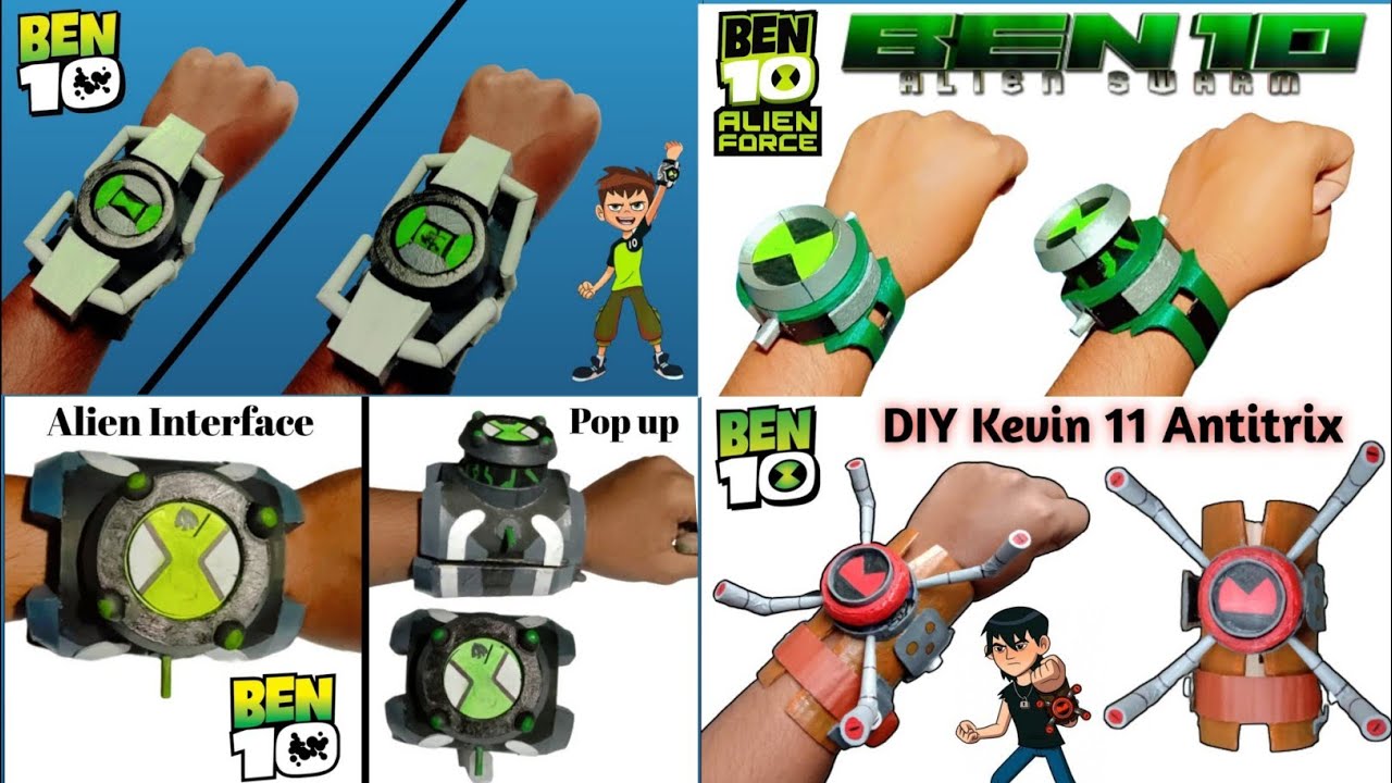 Make 4 ben 10 omnitrix with cardboard/very easy to make - YouTube