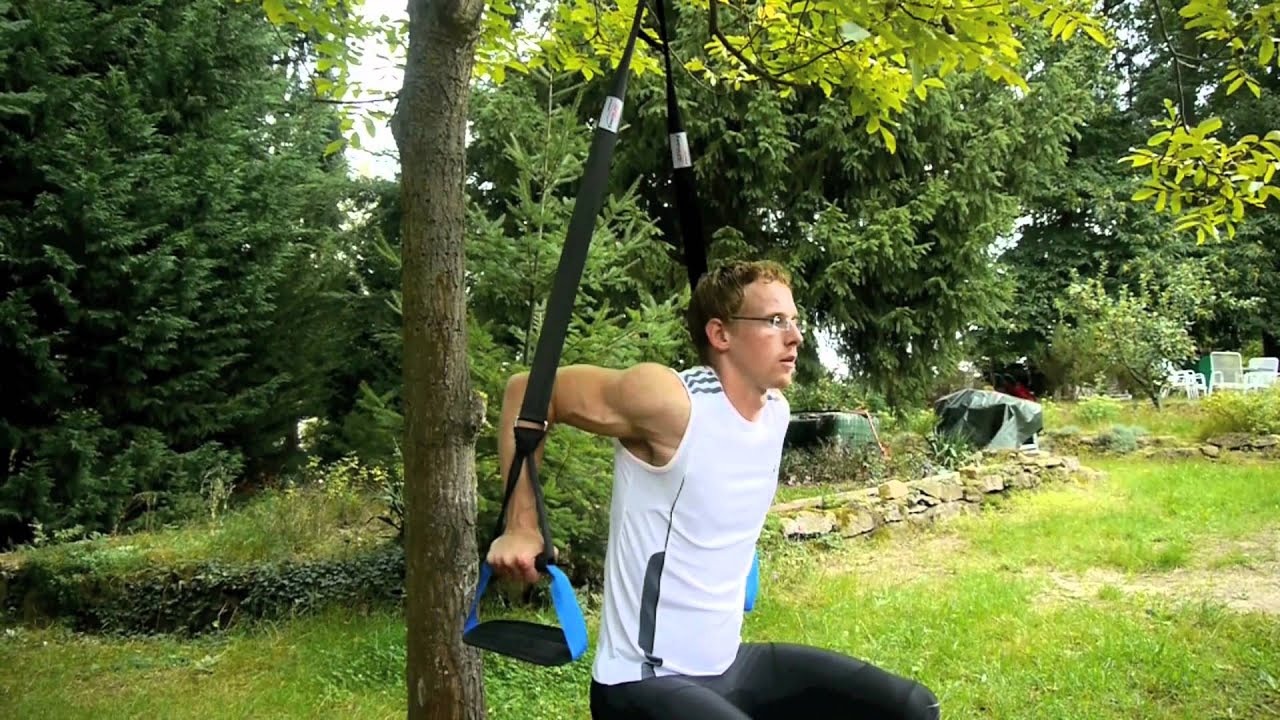 Exercise Suspension Training: Dips in squat position - YouTube