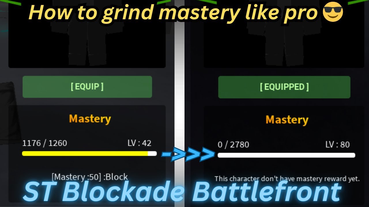How to grind mastery like pro 😎 on ST Blockade (All Character Types ...