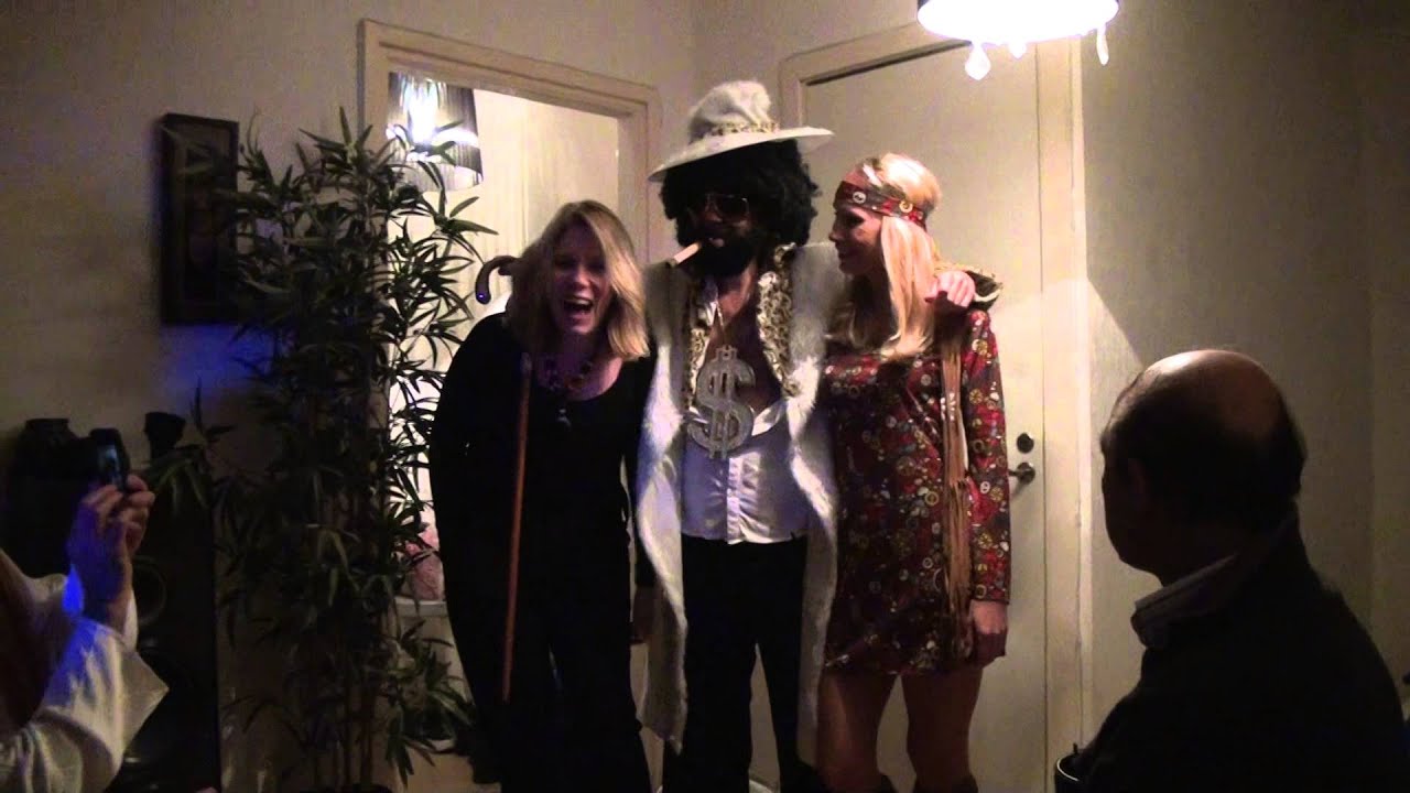 My pimp-entrance at a 70's party! - YouTube