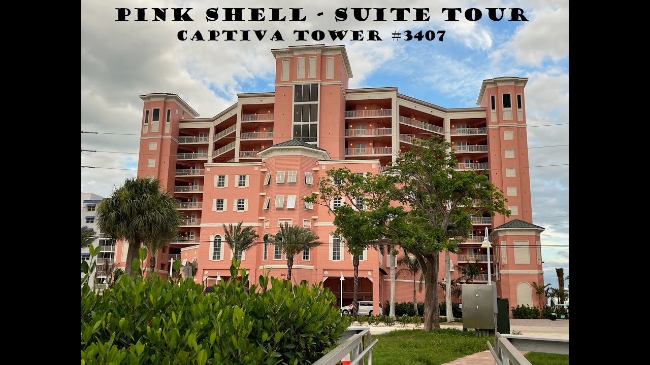 Room tour - Pink Shell on Fort Myers Beach, Florida. Captiva Tower ...