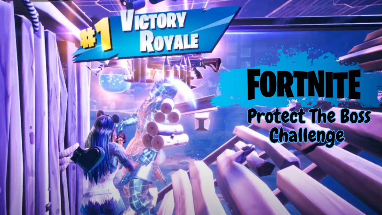 Fortnite Protect The Boss Challenge - YouTube