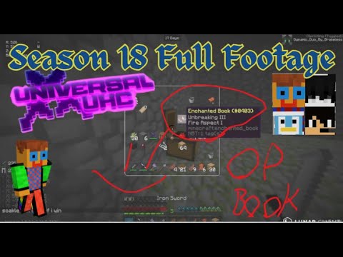 Universal UHC Season 18 - OP FIRE ASPECT BOOK 1 - YouTube