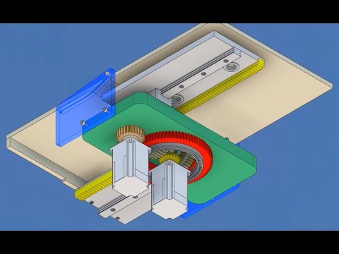 Linear + Rotation system mechanism - YouTube