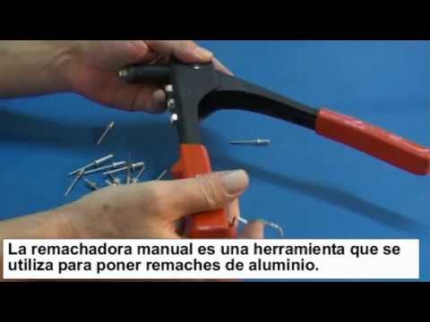 Cómo utilizar una remachadora manual. Poner y quitar remaches de ...