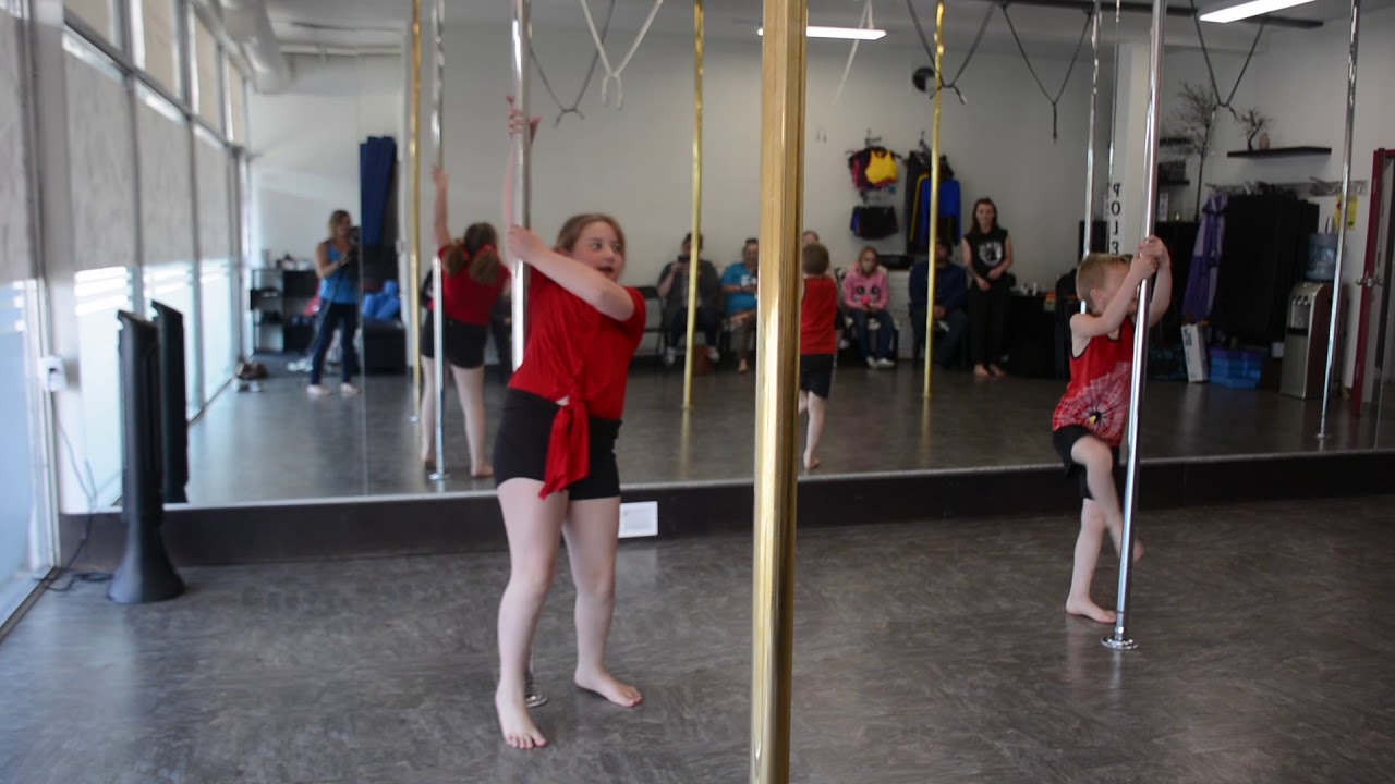 FIT KIDS POLE GYM RECITAL PERFORMANCE - YouTube