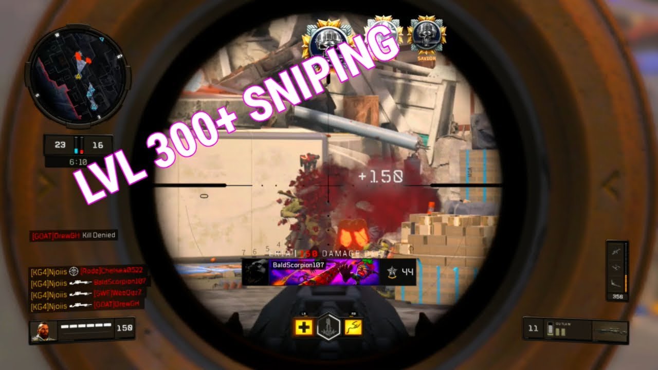 THE NEW OUTLAW VARIANT IS INSANE! (BO4 Highlights #5) lvl 300+ SNIPING ...