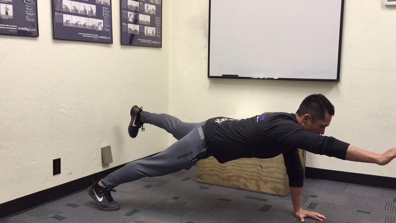 Contralateral Plank Variations - YouTube