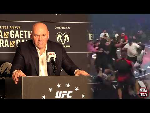 Dana White reacts to Khamzat Chimaev & Dillon Danis BRAWL at RAF