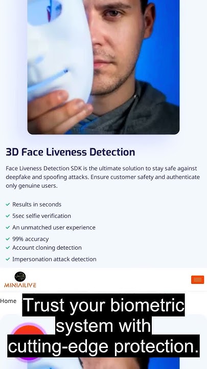 Face Liveness Detection 3D Face Anti Spoofing Sdk #shorts - YouTube