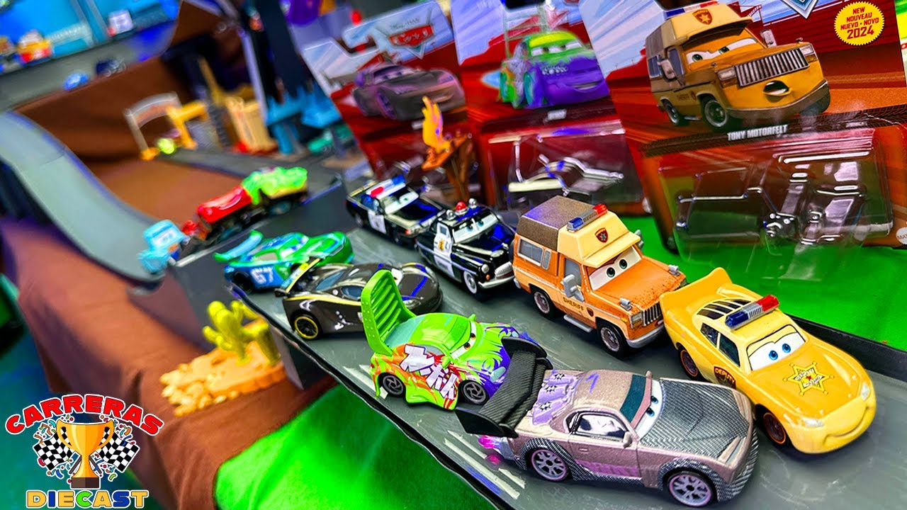 CARS DIE CAST 2024 TONY MOTORFELT SHERIFF VS CORREDORES - YouTube