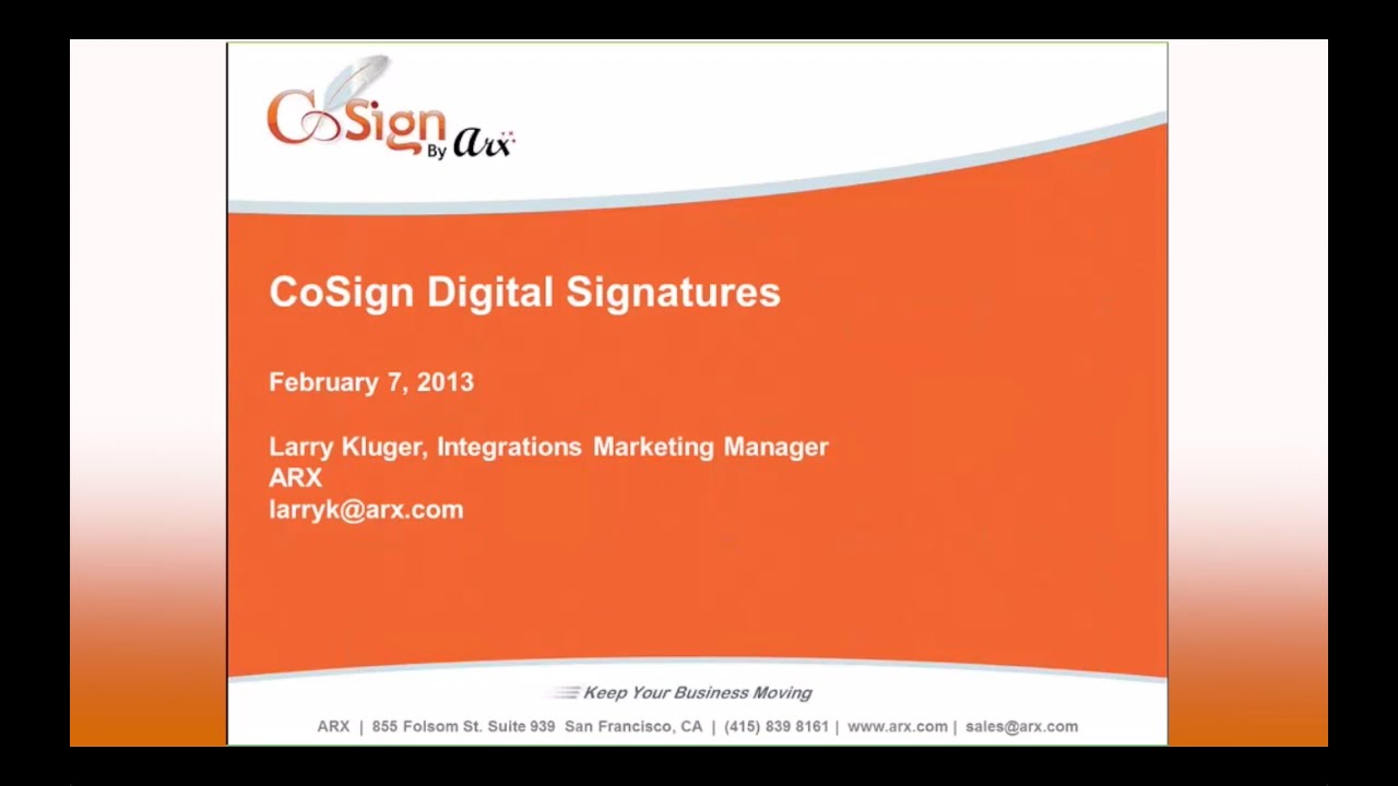 Cosign for Digital Signatures - YouTube