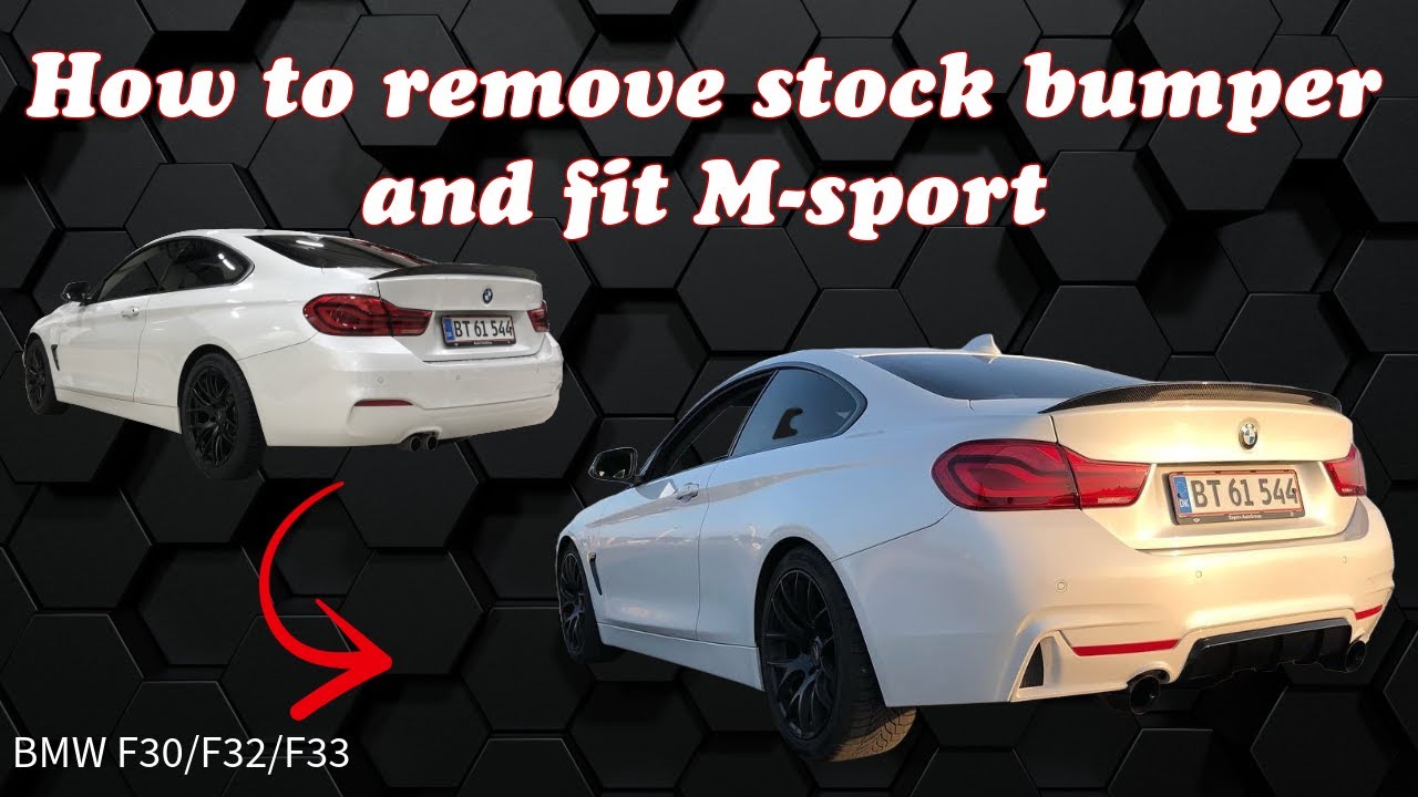 BMW F32 4-Series & F30 3-Series Rear Bumper Removal Guide | Upgrade to ...