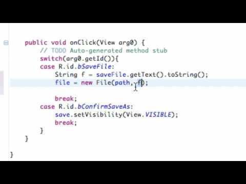 Android Application Development 108 InputStream and OutputStream - YouTube