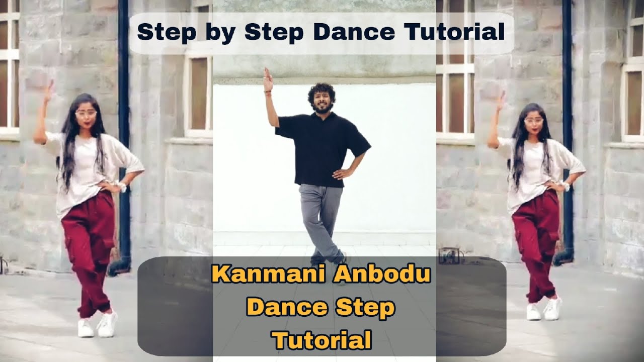 Kanmani Anbodu Dance Step Tutorial 🤩| Step by Step Dance Tutorial #tutorial # ...