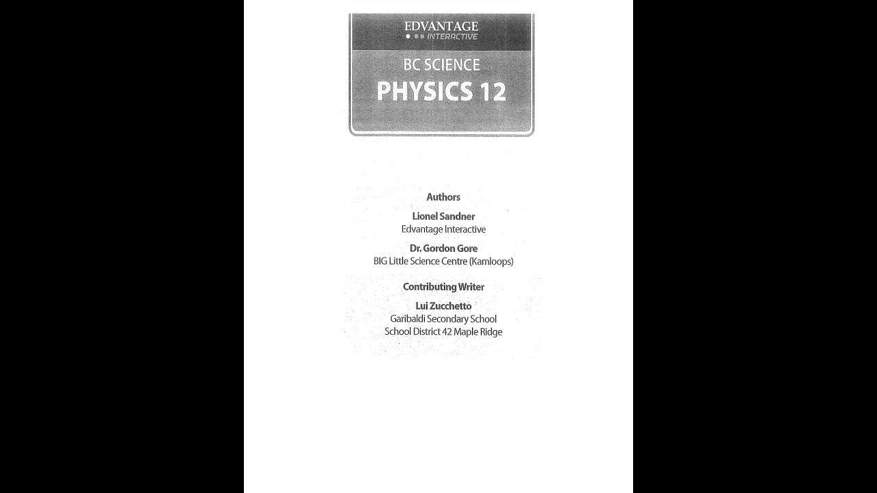 BC Grade 12 physics - YouTube