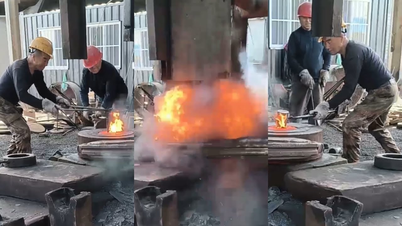 Punch Forging Process | Machinery Sounds | Art of Forging - YouTube