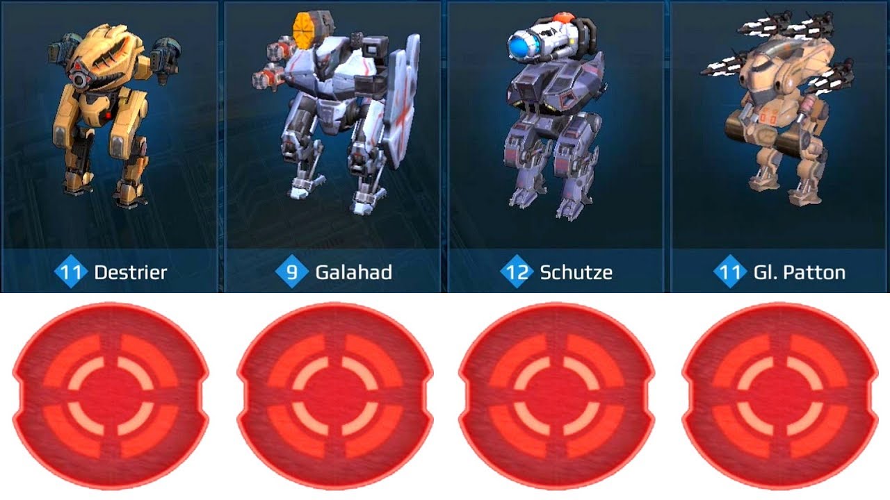 War Robots Destrier Galahad Schutze Patton Gameplay - YouTube