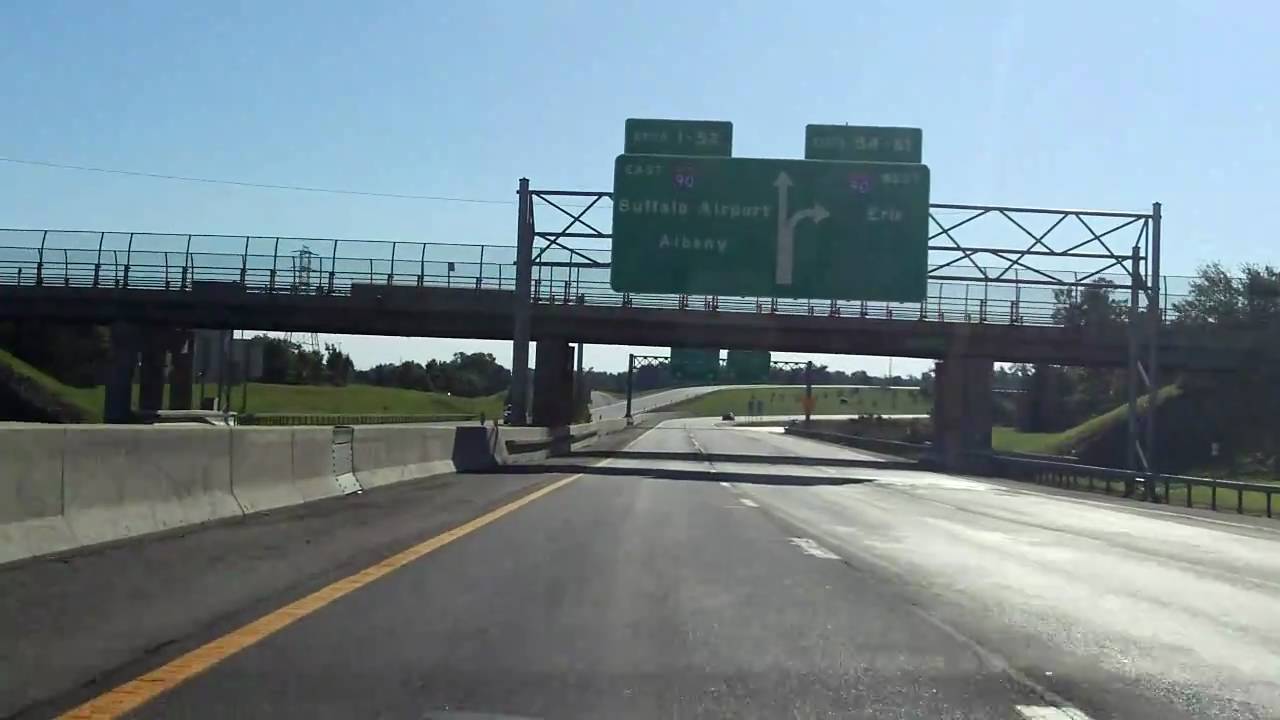 Interstate 190 (Exits 9 to 1) southbound - YouTube
