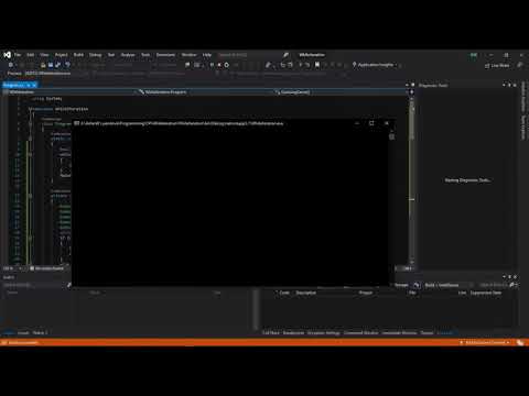 Option game using C# programming language in Visual Studio demo - YouTube