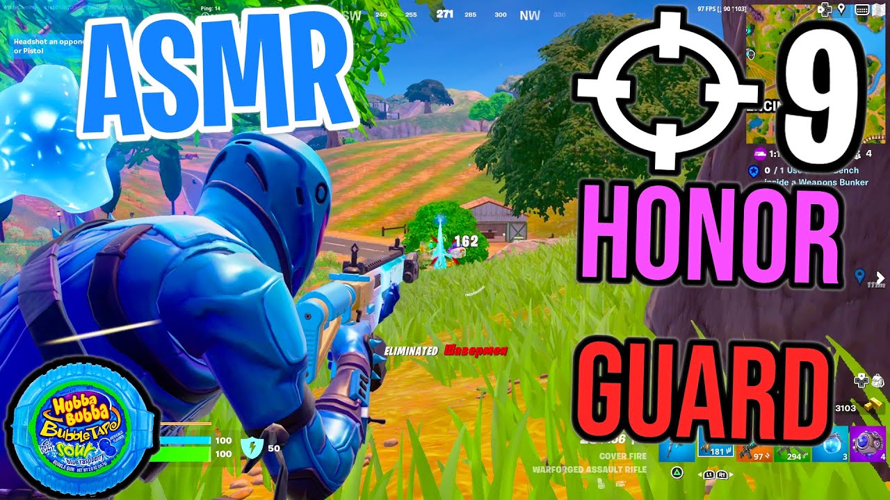 ASMR Gaming 😴 Fortnite Honor Guard Tryhard! Relaxing Gum Chewing 🎮🎧 ...