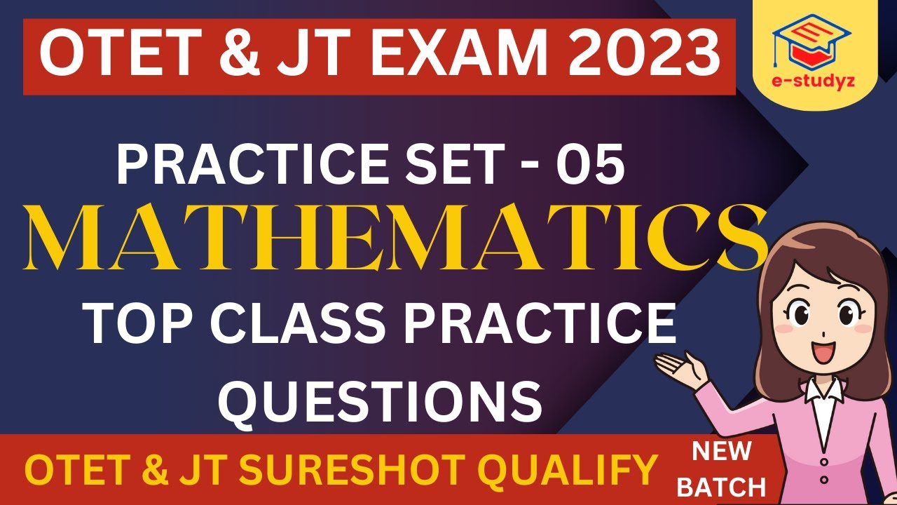 OTET & JT Mathematics Practice Set I Practice Set-05 | OTET Math ...