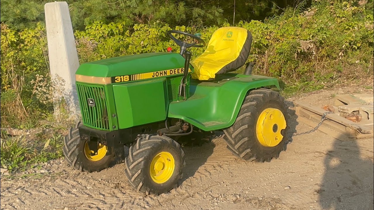 Putting 26x12x12 Tru Powers On My John Deere 318 - YouTube