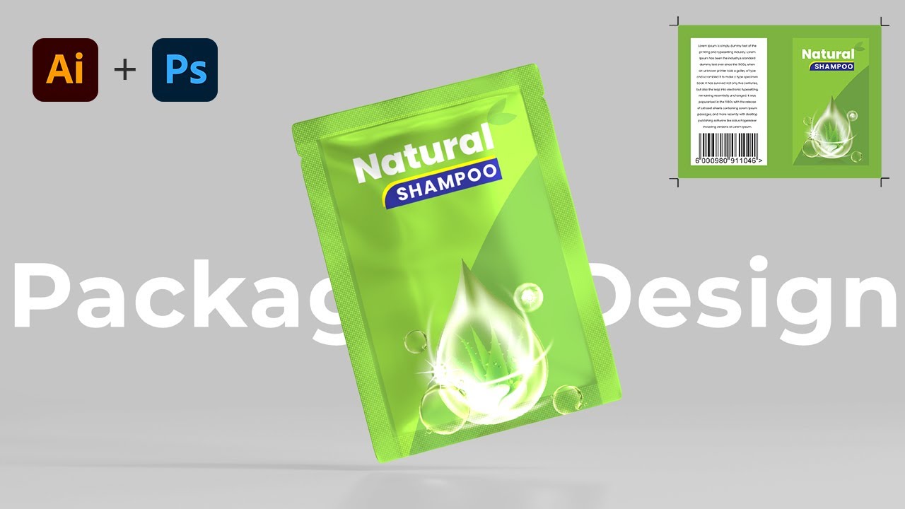 Shampoo Cover Design in illustrator - मराठीमध्ये शिका - YouTube