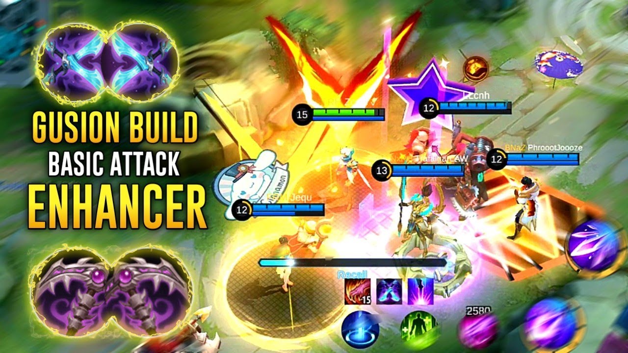 GUSION BUILD 2022 (BASIC ATTACK ENHANCER) ⚡🔥| HIGH DAMAGE BUILD | GUSION GAMEPLAY | Zcyte | MLBB ...
