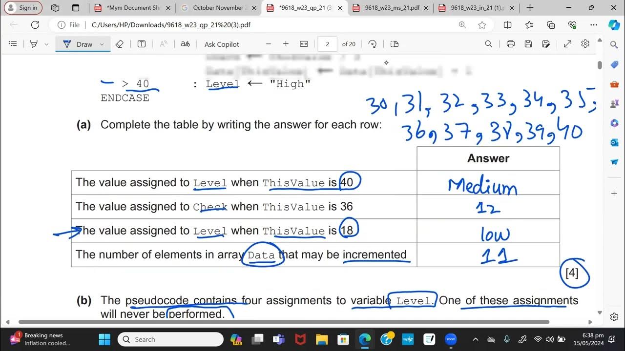 9618 October/November 2023 | Lecture # 1 | _s21_qp_21 | Urdu/Hindi | by Mym - YouTube